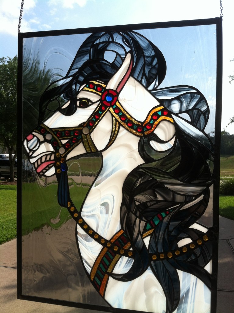 Stained Glass Carousel Horse | Allie Kay's Glass & More